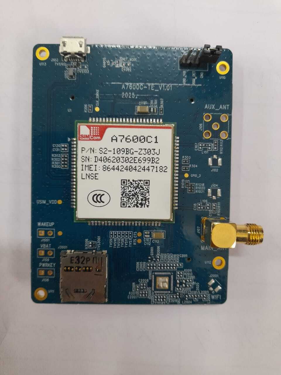 SIMCOM A7600C-C1SE ( CAT 1) TE Board -WI-1528-D