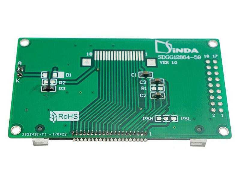 128x64(S)-59- 128x64 COG White Backlight display - LC-1995-D